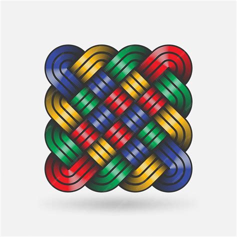 Premium Vector Weaving Symbol Abstract Knot Icon