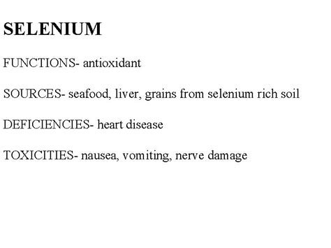 Lecture 8 B Mineralsi Minor Minerals Iron Functions
