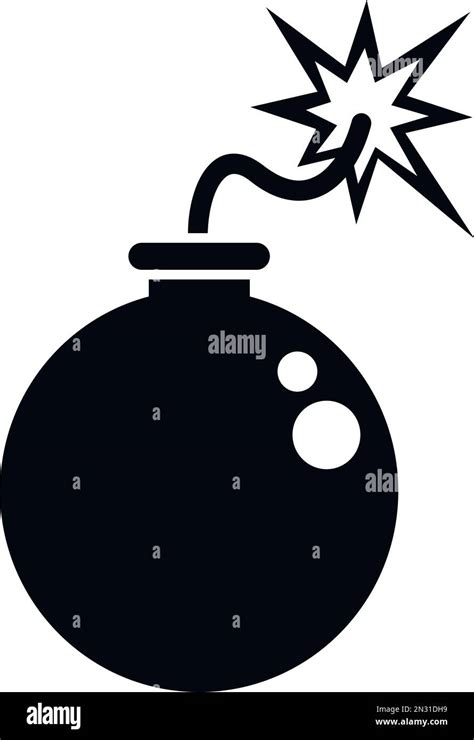 Malware Bomb Icon Simple Vector Error Threat Search File Stock Vector