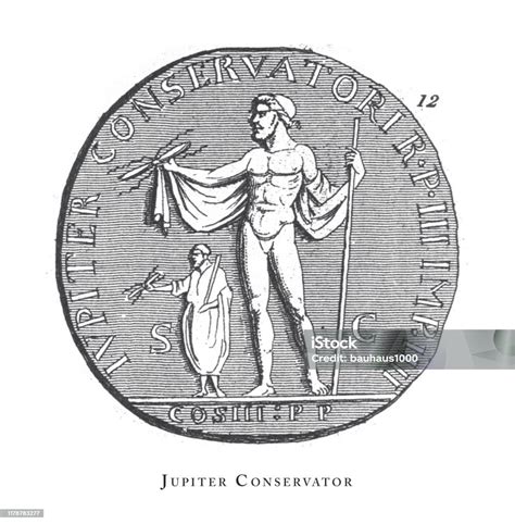 목성 보존자 그리스와 로마 신화 조각 골동품 일러스트레이션의 전설적인 장면과 인물 출판 1851 고대 그리스 양식에 대한 스톡 벡터 아트 및 기타 이미지 Istock