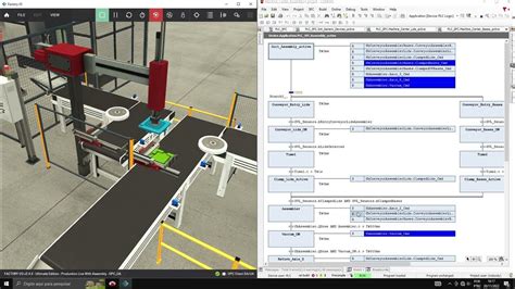 Factory Io Codesys Via Opc Ua Cena Assembly Programação Estruturada Demonstração Youtube