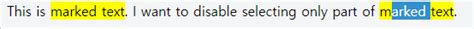 Javascript How To Disable Selecting Some Of The Text In Div Stack Overflow