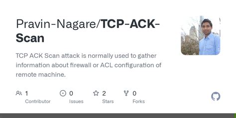 github pravin nagare tcp ack scan tcp ack scan attack is normally used to gather information