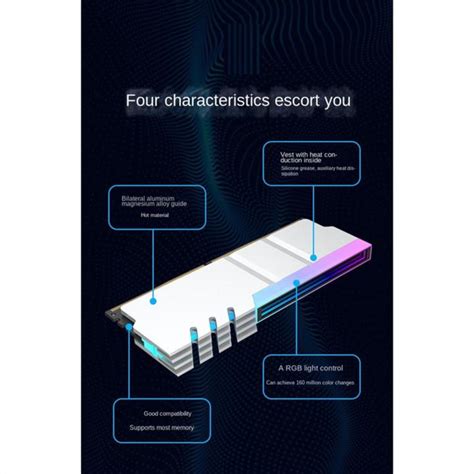 computer ddr4 ddr5 5v argb sync memory radiator pc rgb colorful ram heatsink cooler cooling shim