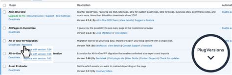 Plugversions Easily Roll Back To Previous Versions Of Your Plugins