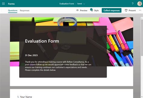 Microsoft Forms Training Courses Sydney Beltan Consultancy