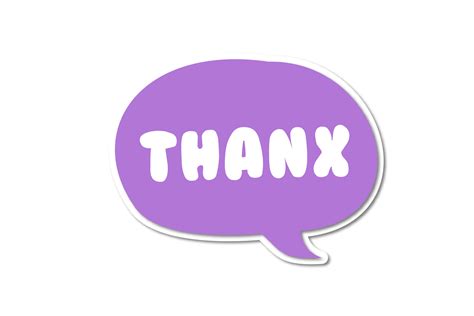 Thanx Purple Speech Bubble Vector Graphic By Samagata · Creative Fabrica