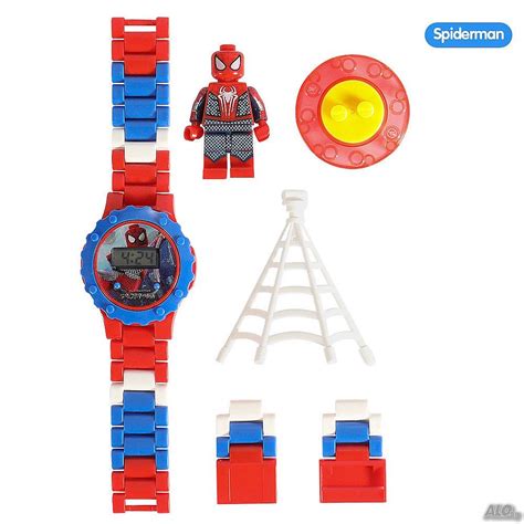 Детски часовник с играчка фигурка тип Лего Spiderman Други Радомир Нов детски часовник