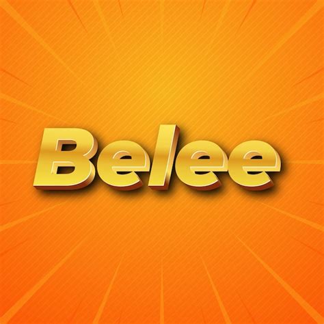 Premium Photo Belee Text Effect Gold  Attractive Background Card Photo Confetti