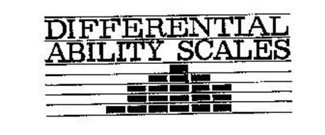 DIFFERENTIAL ABILITY SCALES Trademark Of NCS PEARSON INC Serial Number