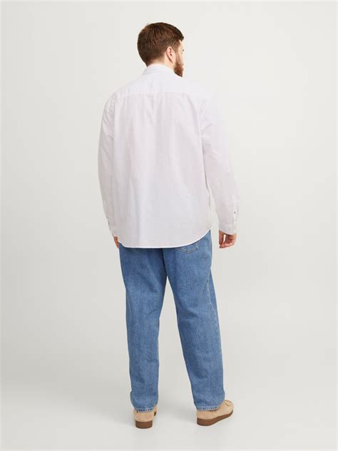 Plus Camisa Informal Corte Slim Blanco Jack And Jones®