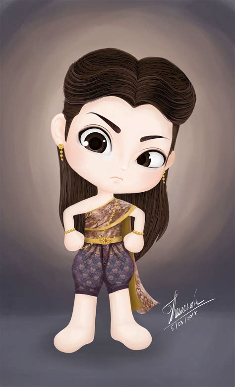 บุพเพสันนิวาส ออเจ้า การะเกด แฟนอาร์ต Thai Art Thailand Dress Cartoon Art
