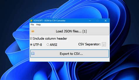 Vovsoft Json To Csv Converter Download Latest 2025 Filecr