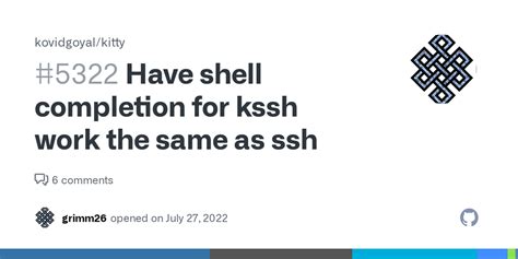 Have Shell Completion For Kssh Work The Same As Ssh · Issue 5322