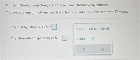 Solved For The Following Conjecture State The Null And