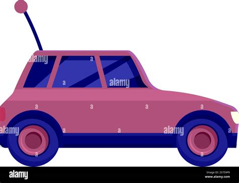 City Car Rc Icon Cartoon Vector Remote Control Model Toy City Car Rc