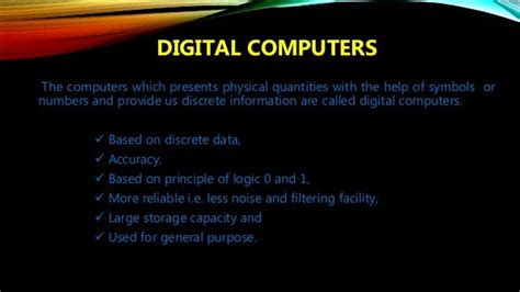 Types Of Computer On The Basis Of Work