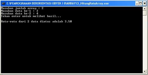 membuat program pencari rata rata pakai c array ~ positive in aja