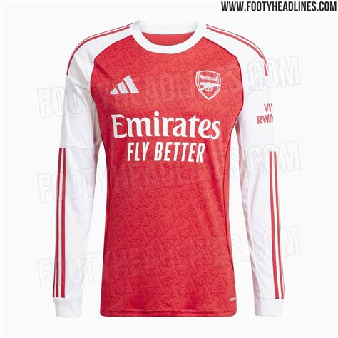 Arsenal 25 26 Home Kit Released On Pitch Debut Footy Headlines