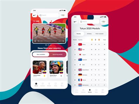 Nike Olympics App 💎 By Manuel Rovira 😺🤘 For Orizon Uiux Design Agency