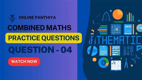 Advanced Level Combined Mathematics Practice Questions A L Combined Maths Revision Question