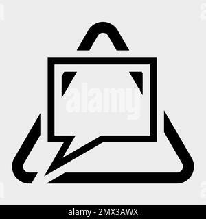 Message Thought Icon Symbol Sign Isolate On White Background Vector