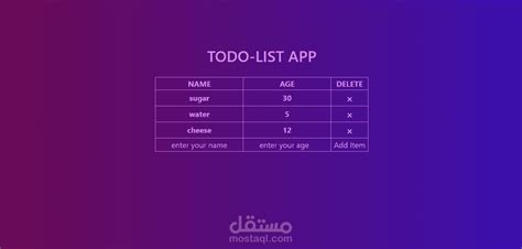 TODO LIST APP مستقل