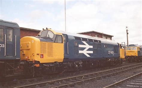 Original 35mm Colour Negative Of Ex Works 37408 Br Class 37 Diesel Loco