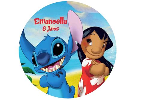 Adesivo Pirulito Ou Latinha Lilo E Stich 5cm Elo7