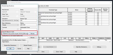Adding A Graphic Block To Plc Using Plc Database File Editor Autodesk
