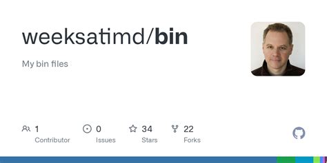 Github Weeksatimdbin My Bin Files