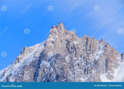 The Summit Of The Aiguille Du Midi In The Mont Blanc Massif In Europe
