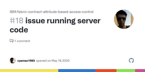 issue running server code · issue 18 · ibm fabric contract attribute