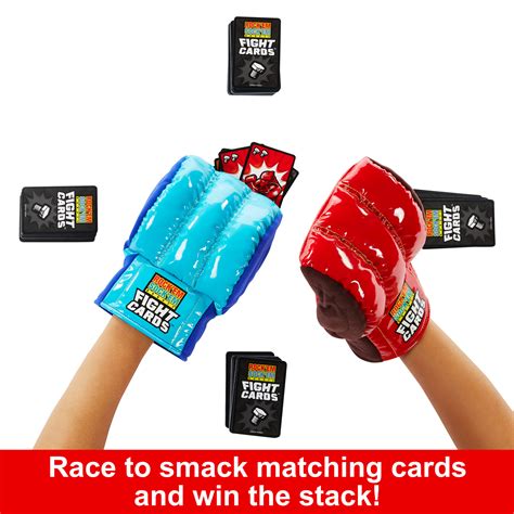 Rock ‘em Sock ‘em Robots Fight Cards Card Game With Two Boxing Gloves