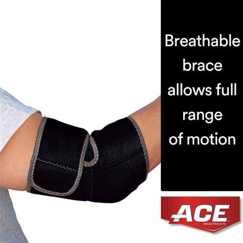3m Ace Neoprene Elbow Support With Comfort Sleeve Black