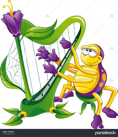 عنکبوت با چنگ شخصیت کارتونی و وکتور خنده دار شی ایزوله 1003913