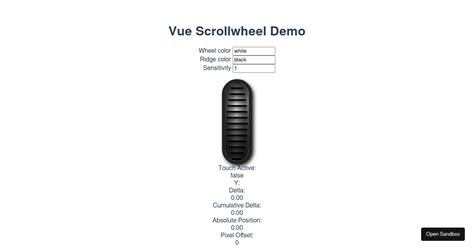 Vue Scrollwheel Demo Forked Codesandbox