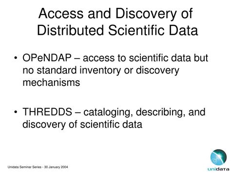 ppt opendap and thredds access and discovery of distributed