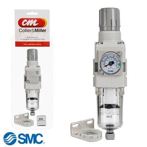 Smc Aw Series Filter Regulator In Line Modular Filter Regulator Water Trap Collier And Miller