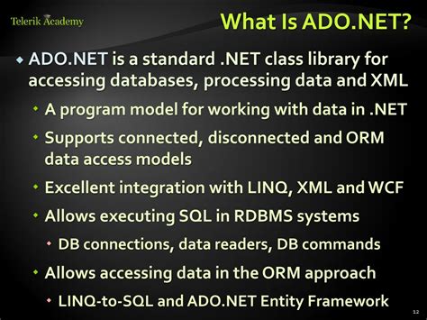 PPT Mastering ADO NET SQL Server MySQL Access PowerPoint Presentation ID