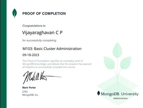 Vijayaraghavan C P On Linkedin Mongodb Databasemanagement