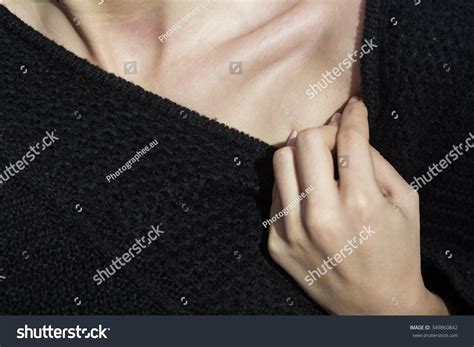 Photo Unhealthy Skinny Girl Anorexia Nervosa Stockfoto 349860842