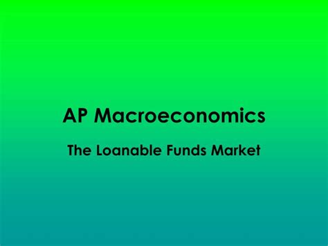 PPT AP Macroeconomics PowerPoint Presentation Free Download ID 2705099