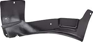 Trq Front Left Rearward Inner Fender Liner Black Drivers