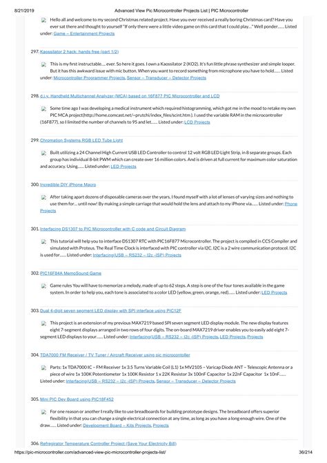 Advanced View Pic Microcontroller Projects List 1767 Pic