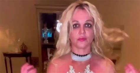 Britney Spears Ditches Bra As She Stuns Fans In Barely There Transparent Dress Daily Star