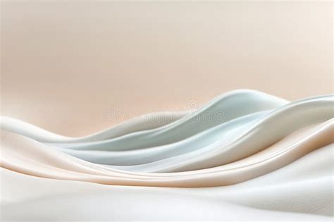 Gentle Wave Patterns In Soft Beige And Cream Tones Form A Serene Border Blending Seamlessly