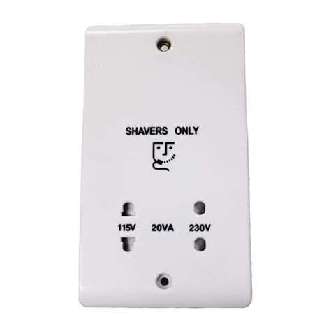 Dual Voltage Shaver Unit Volex Casa White 1 Each D9800nr