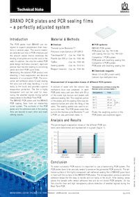 Life Science Sealing Films For Pcr And Storage