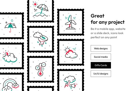 Animated Weather Icons On Yellow Images Creative Store